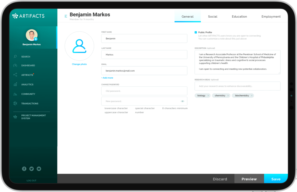 ARTiFACTS: Blockchain Platform for Academic Research | Case Study – NIX ...