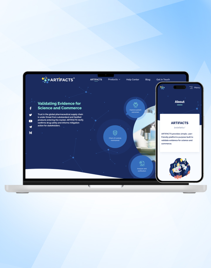 ARTiFACTS: Landing Page Design for Pharmaceutical Software | Case Study – NIX United