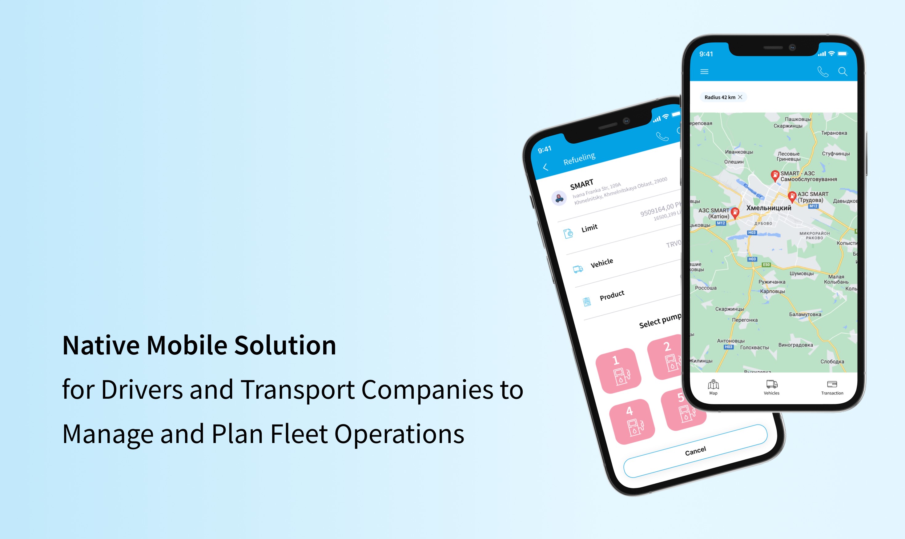 Mobile App for Drivers and Transport Companies– NIX United
